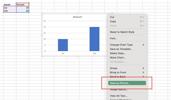 Exporting PNG or JPEG Files for AI Assessments in Projects