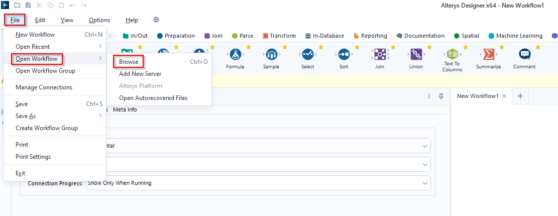 How To Open A Yxzp File Within Alteryx 1504